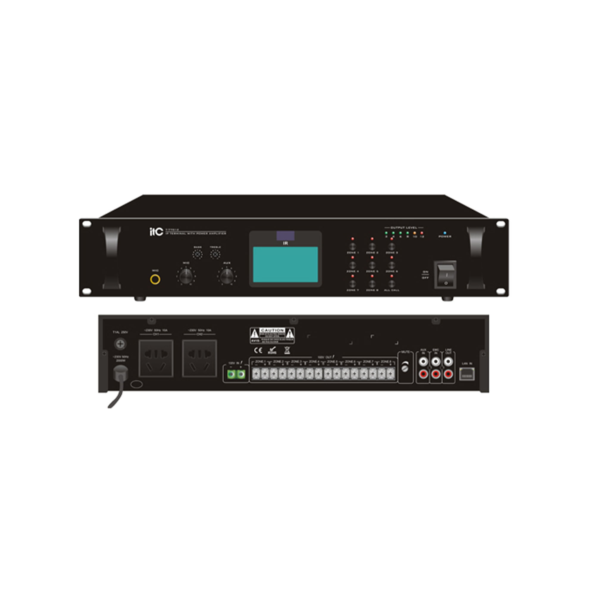 ITC IP network decoding adapter decoding terminal with 8 partitions (T ...